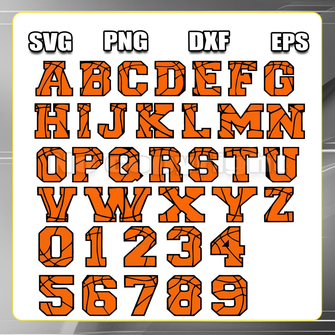 Basketball Font SVG Basketball Alphabet SVG Basketball Letters SVG ...
