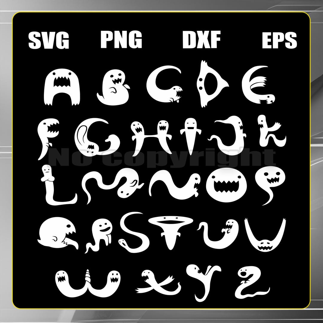 Halloween Ghost Font Halloween Ghost Letters Halloween Ghost Alphabet ...