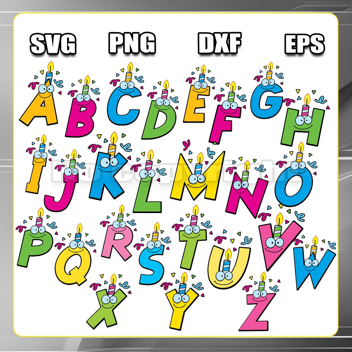 Alphabet Emoji Face PNG, Smiley Face Letters, Cute Alphabet PNG ...