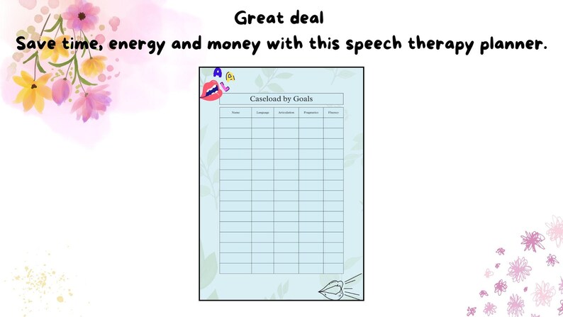 Speech Therapy Planner, Speech Planner, IEP Planner, SLP Planner ...