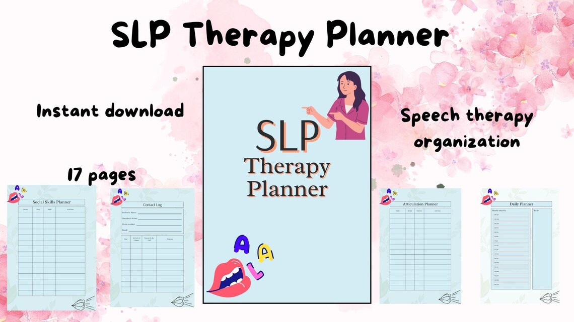 Speech Therapy Planner, Speech Planner, IEP Planner, SLP Planner ...