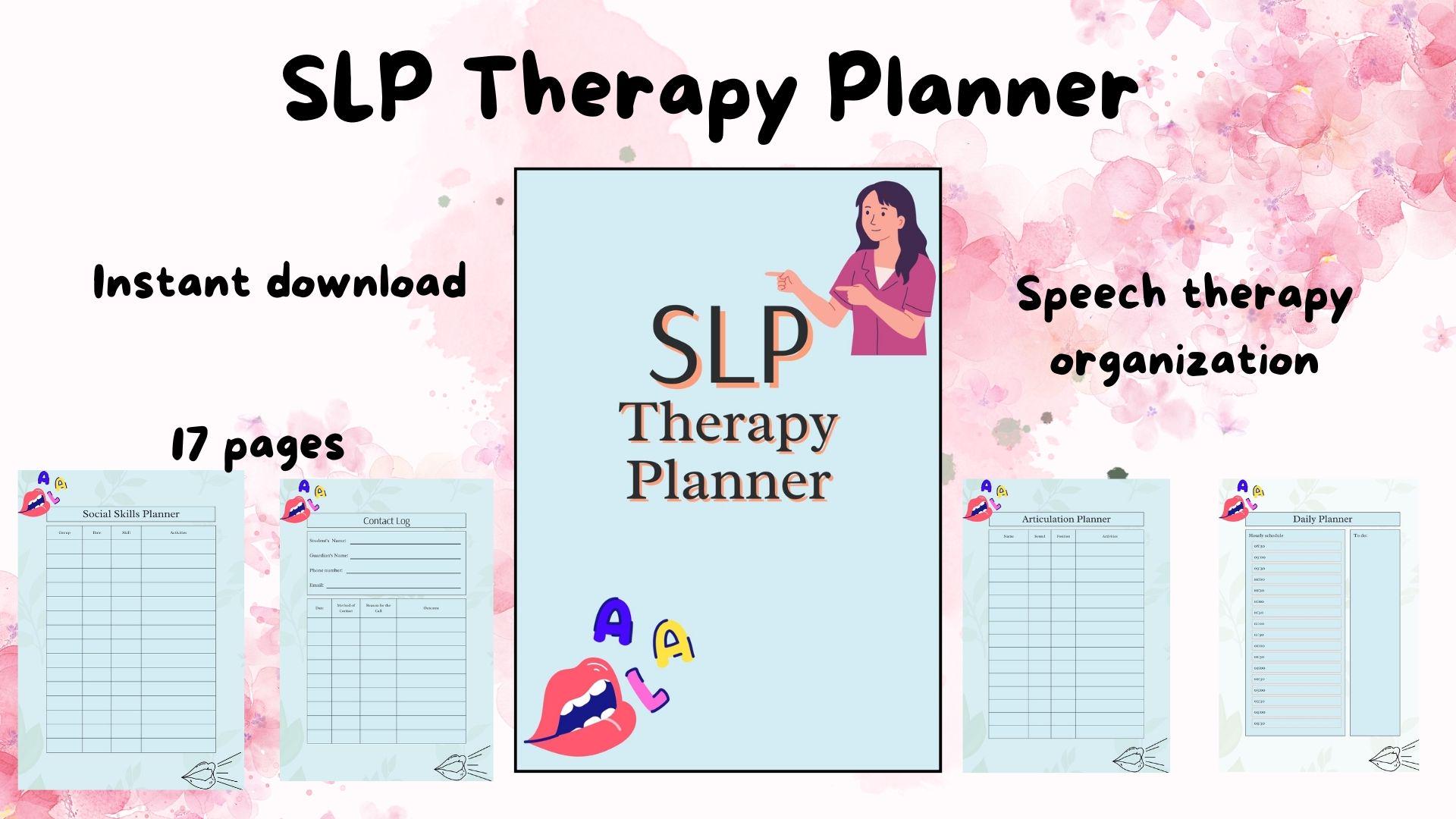 Speech Therapy Planner, Speech Planner, IEP Planner, SLP Planner ...