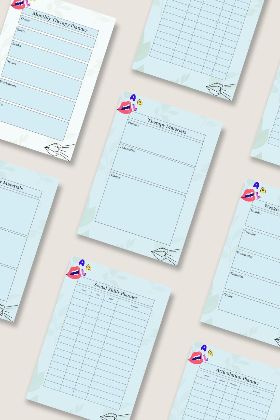 Speech Therapy Planner, Speech Planner, IEP Planner, SLP Planner ...