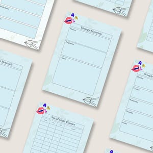 Speech Therapy Planner, Speech Planner, IEP Planner, SLP Planner ...