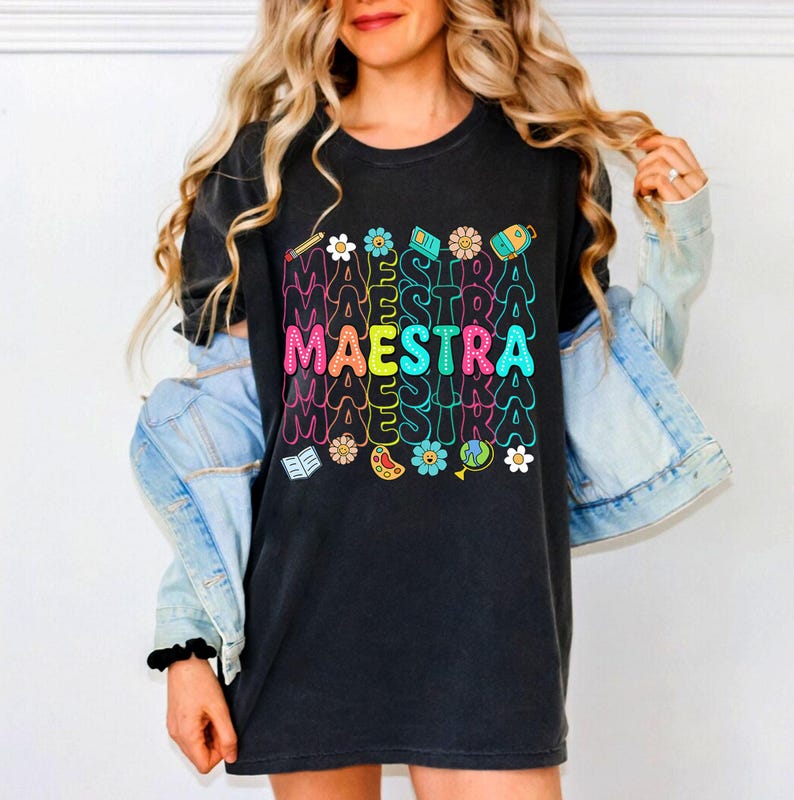 Maestra PNG Bundle, Retro Maestra Word Png, Teacher Life PNG , Teach ...