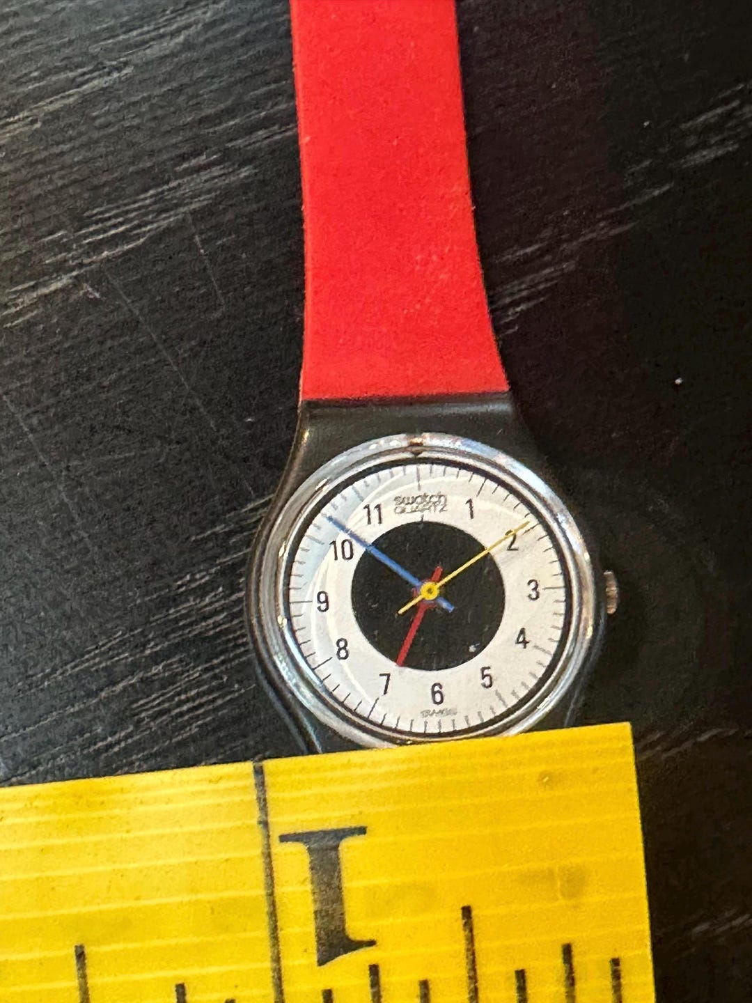 Swatch 1980's Red Watch - Etsy