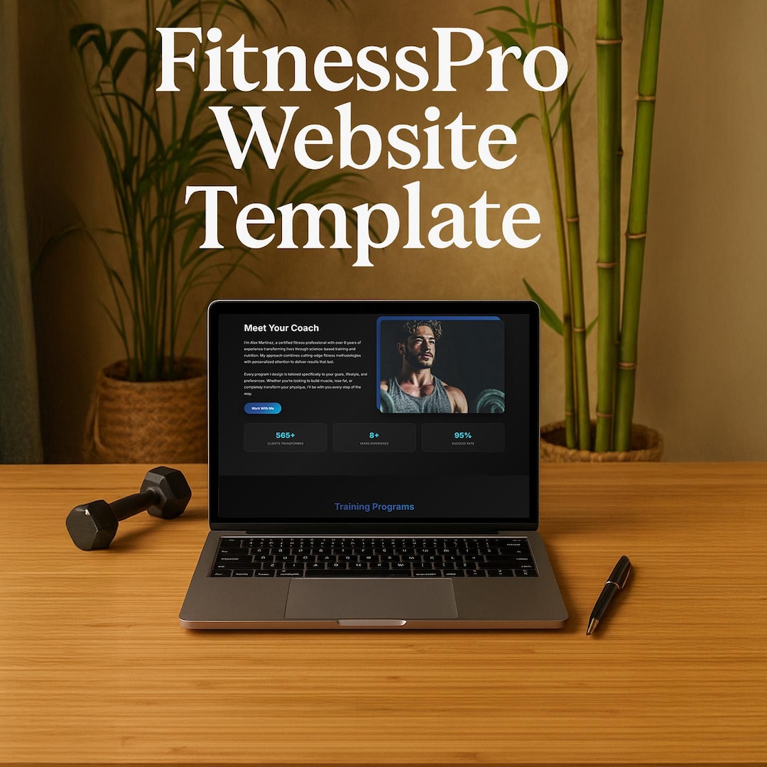 Premium Fitness Trainer Website Template | Complete HTML Package ...