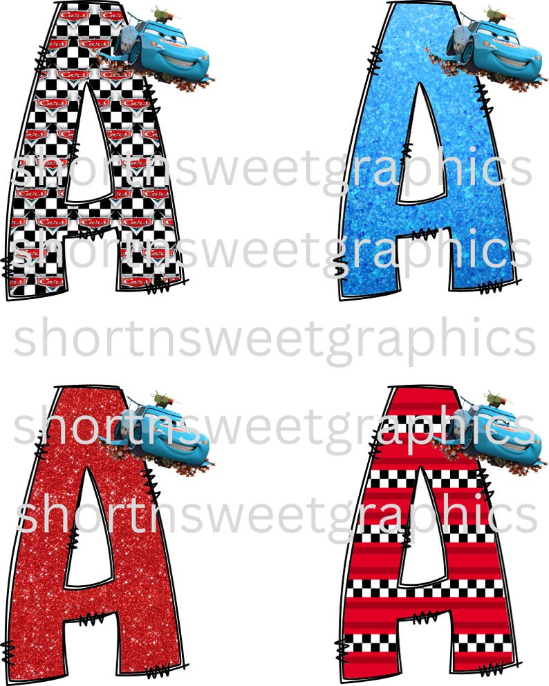 Cars, Cars Alphabet, Alphabet, Digital Download, Png - Etsy
