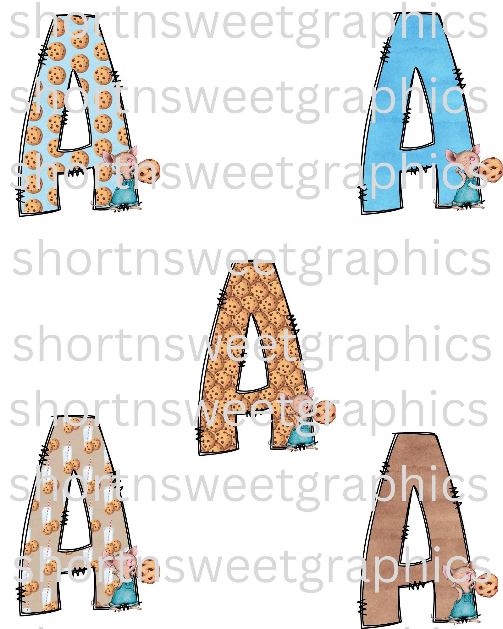 If You Give a Mouse a Cookie Alphabet Digital Download - Etsy