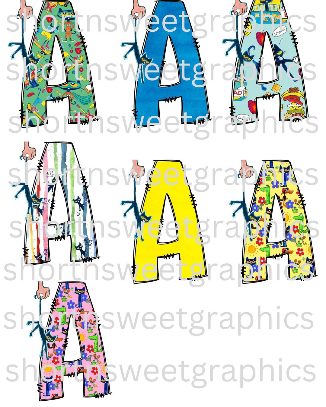 Pete the Cat Alphabet Digital Download - Etsy