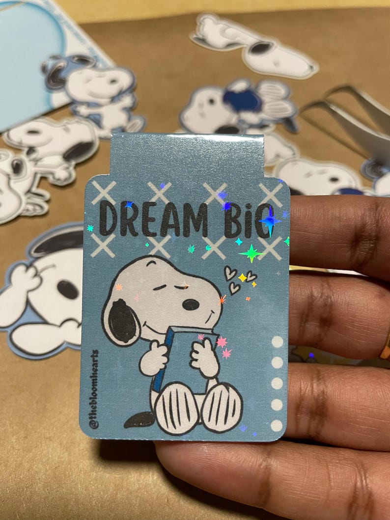 Snoopy Bookmark - Snoopy, Bookmark, Cute, Custom, Funny, Charlie Brown ...