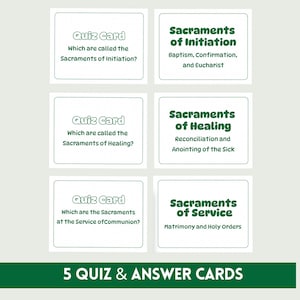 Seven Sacraments Flash Cards | Catholic Matching Game | Kids 7 ...