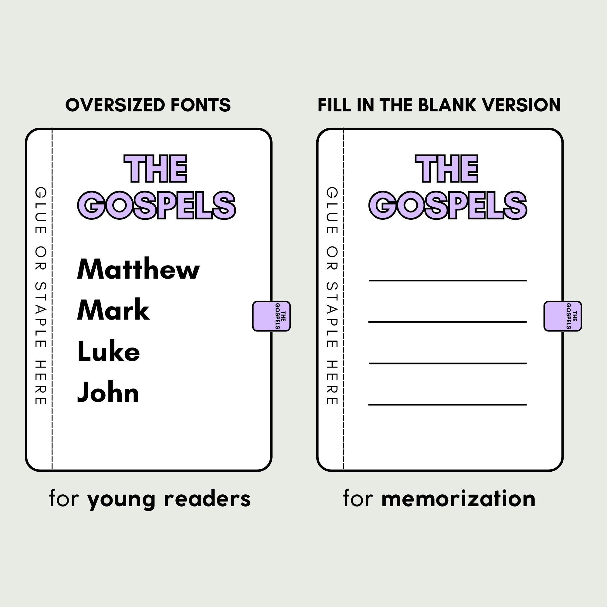 Catholic Bible Memory Flipbook Printable | 73 Books of the Bible ...