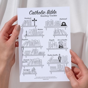 Catholic Bible Reading Tracker | 73 Books of the Bible Study | Catholic ...