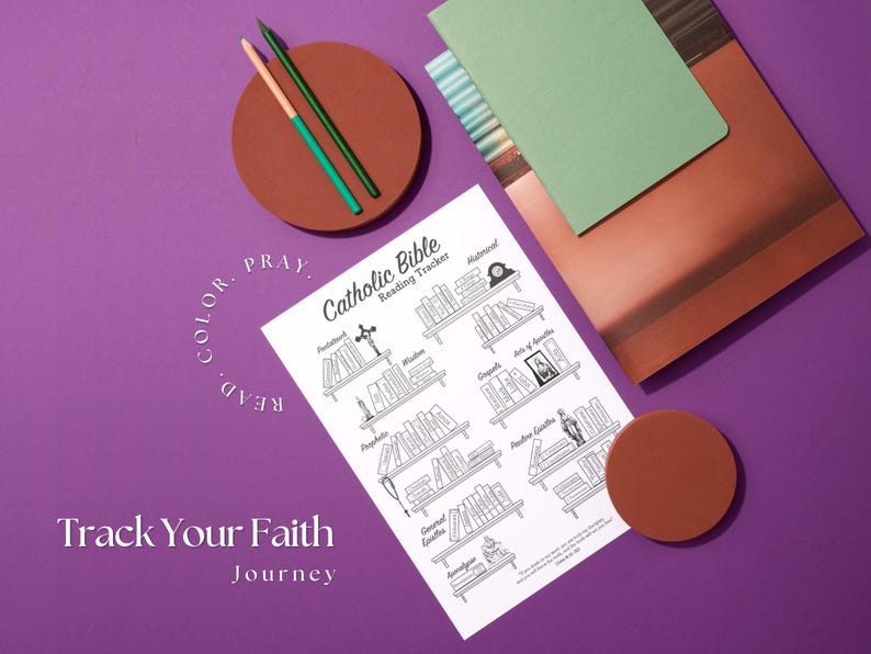 Catholic Bible Reading Tracker | 73 Books of the Bible Study | Catholic ...