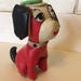 Vintage 1950's Stuffed Red Dog With Green Beret - Etsy