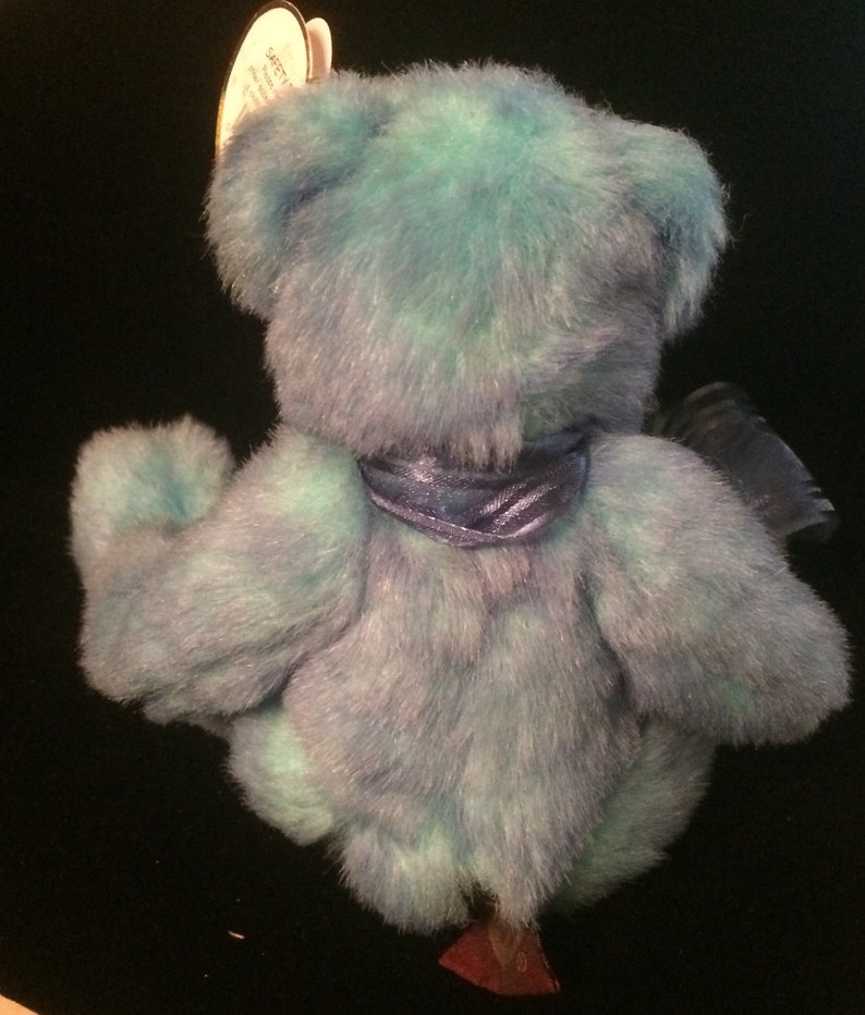 Vintage 1993 TY Azure Blue Bear Beanie Baby - Etsy