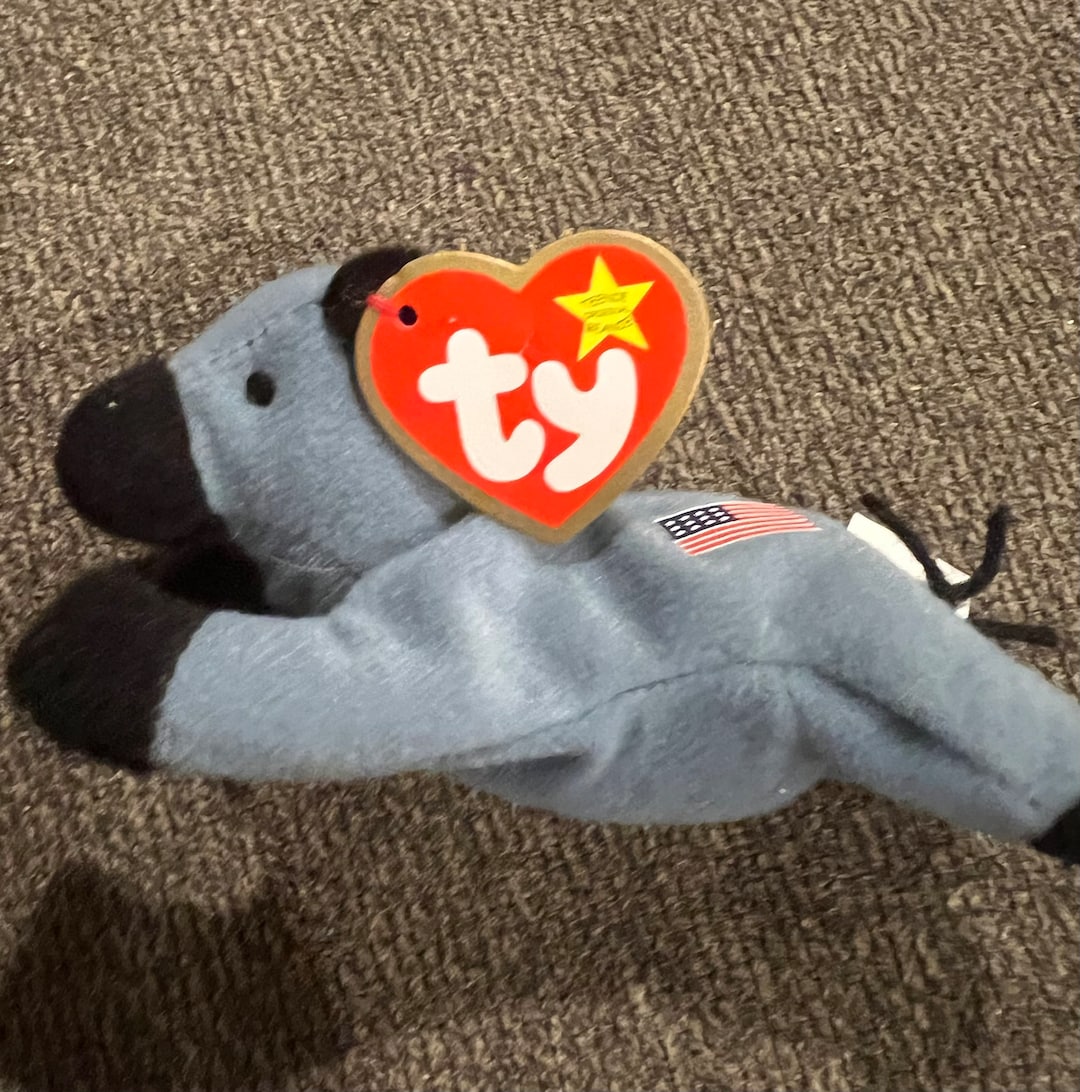 1999 Ty Beanie Baby Mcdonald's Toy Lefty the Democrat Donkey - Etsy