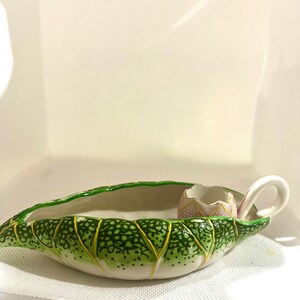 Antique Ceramic Water Lily Trinket Dish - Etsy