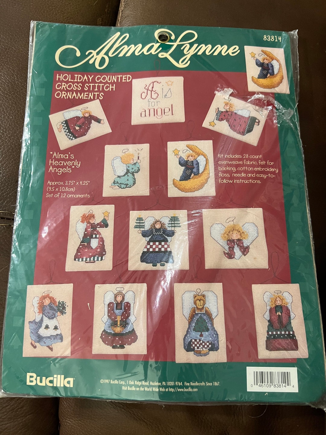 Alma's Heavenly Angels Vintage Alma Lynne Angel Cross Stitch Ornament ...