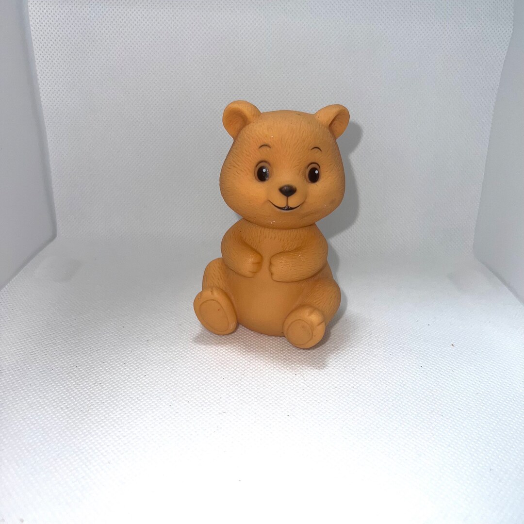 1994 Soft Rubber Vinyl Plastic Teddy Bear Toy - Etsy