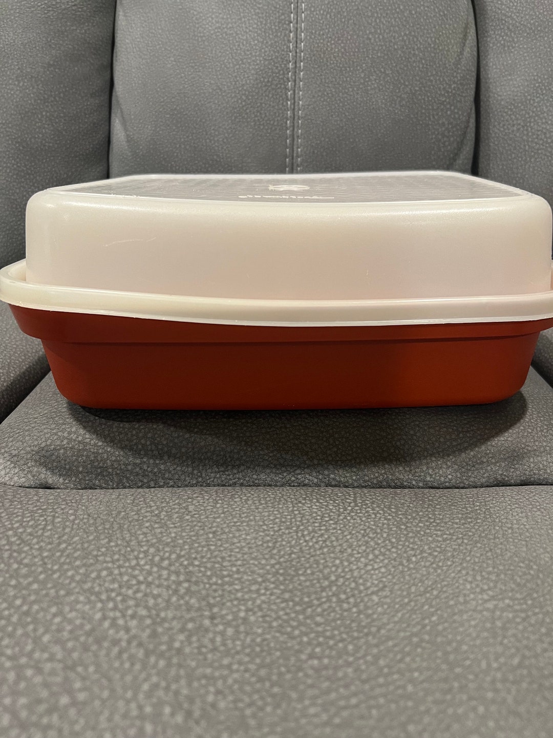 Large Burnt Orange Tupperware Casserole Cake Plastic Container 1294 - Etsy