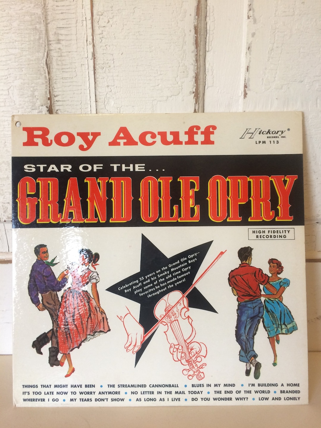 Grand Ole Opry Roy Acuff disco de vinilo álbum - Etsy España