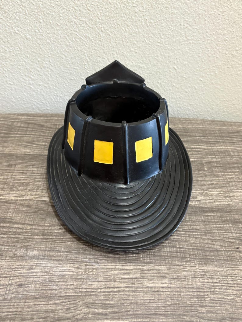 Spoontiques Vintage Black Fireman Engine Company Number One Hat Flower ...