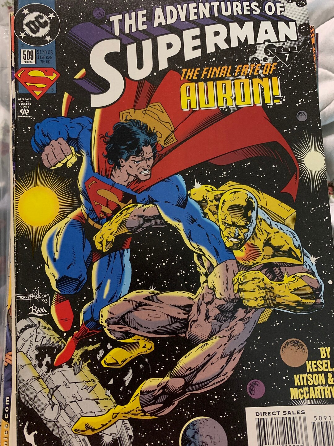 Superman DC Comic Book 1994 February 7 the Final Fate of Auron - Etsy