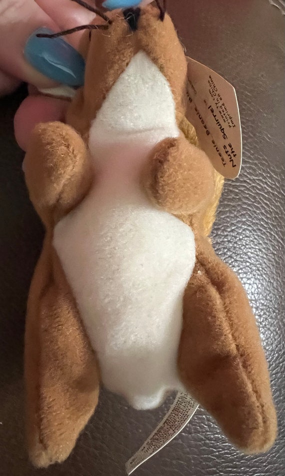 Nuts the Squirrel Ty Teenie Beanie Baby Mcdonalds Happy Meal Toy 1993 Etsy UK