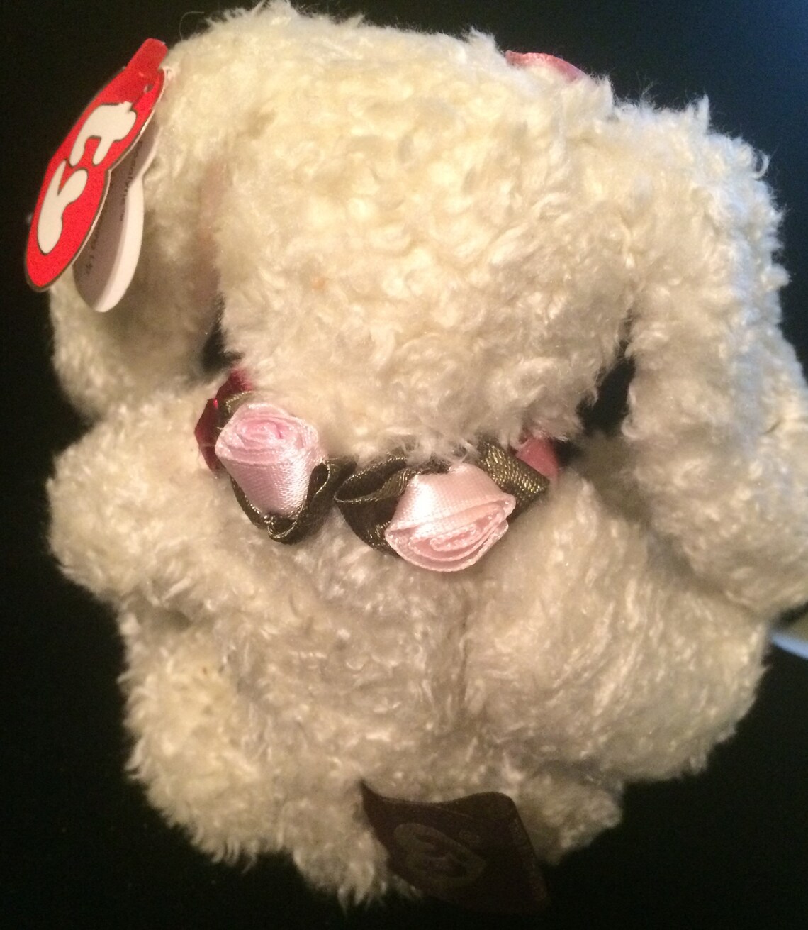 Vintage 1993 TY White Rabbit Rosalyne Beanie Baby - Etsy Canada