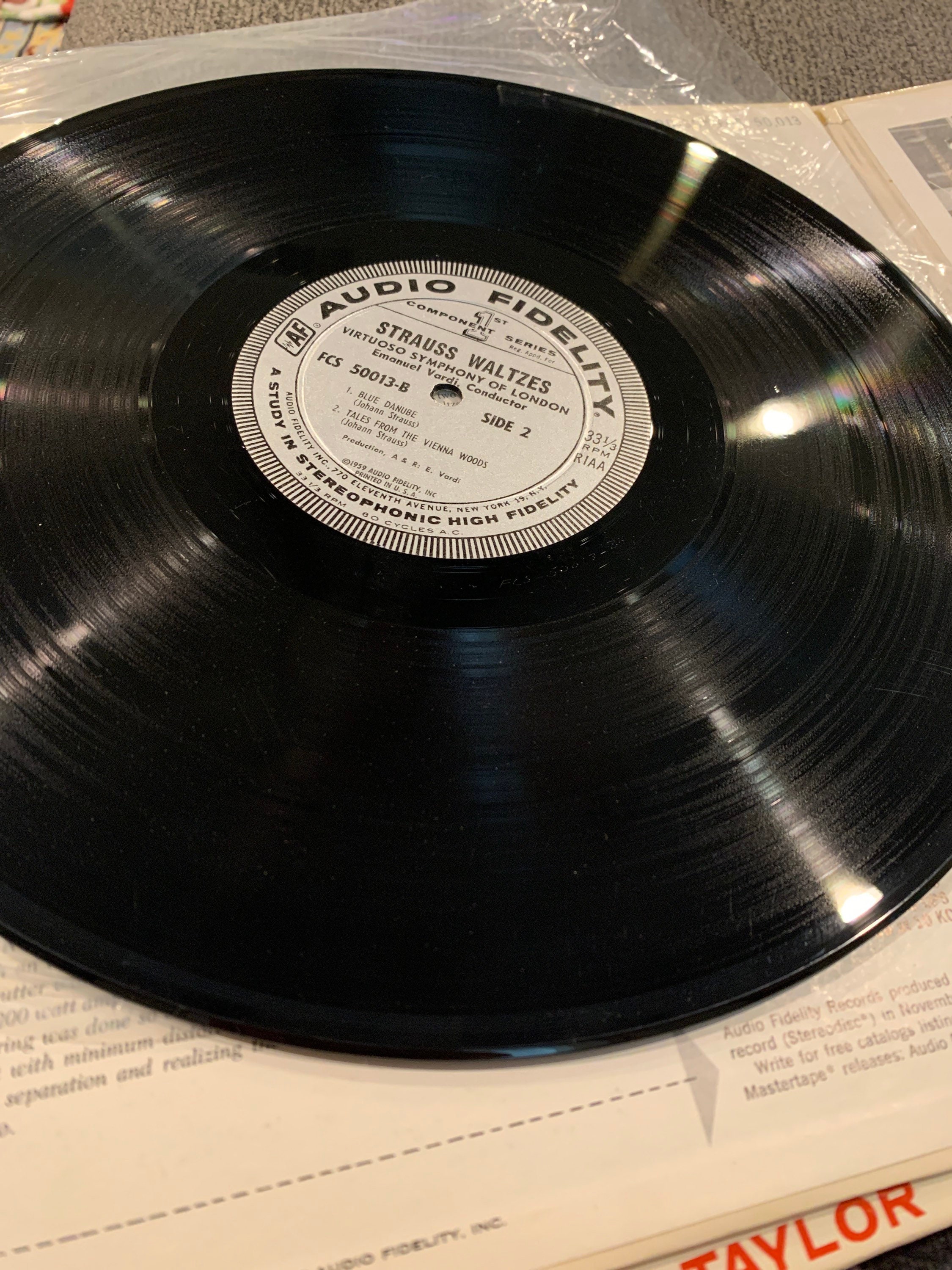 Strauss Waltzes Emanuel Vardi Vinyl Record Album | Etsy