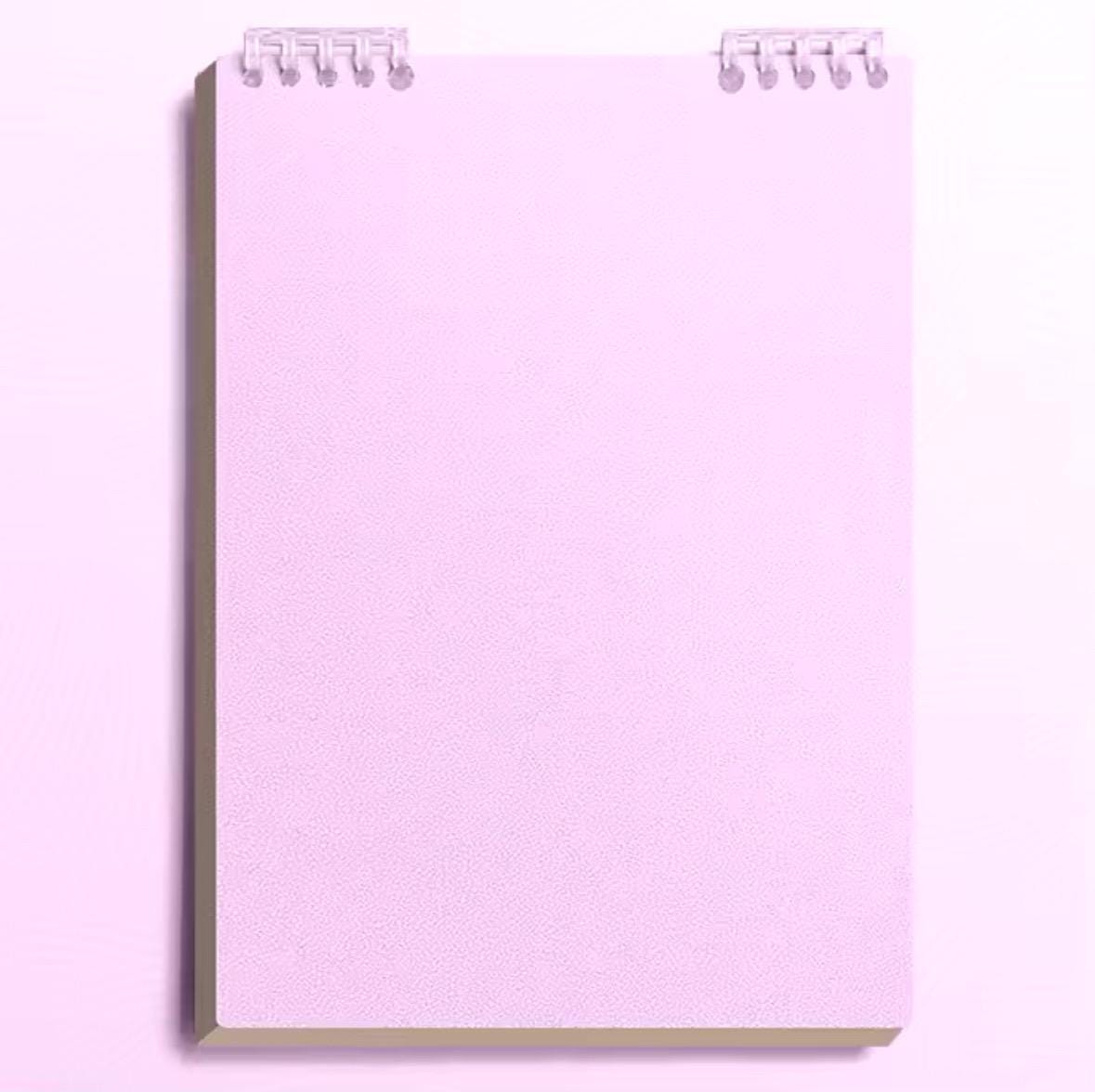 Notepad Notebook 80g Paper 60 Sheet Double Lined Loose Leaf A5 Office ...