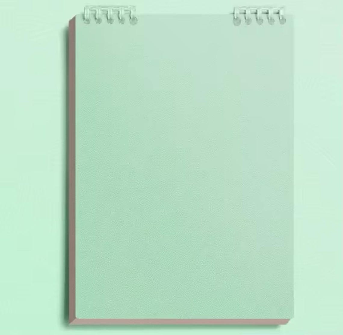 Notepad Notebook 80g Paper 60 Sheet Double Lined Loose Leaf A5 Office ...