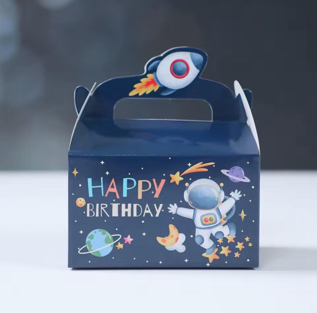 Astronaut Party Favor Boxes: Space Rocket Treat Boxes - 4pcs - Etsy