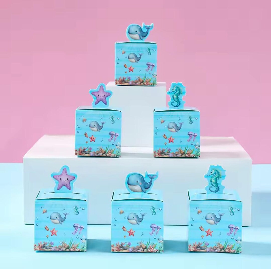 Under the Sea Party Favor Boxes: Ocean Theme, 24 Piece - Etsy