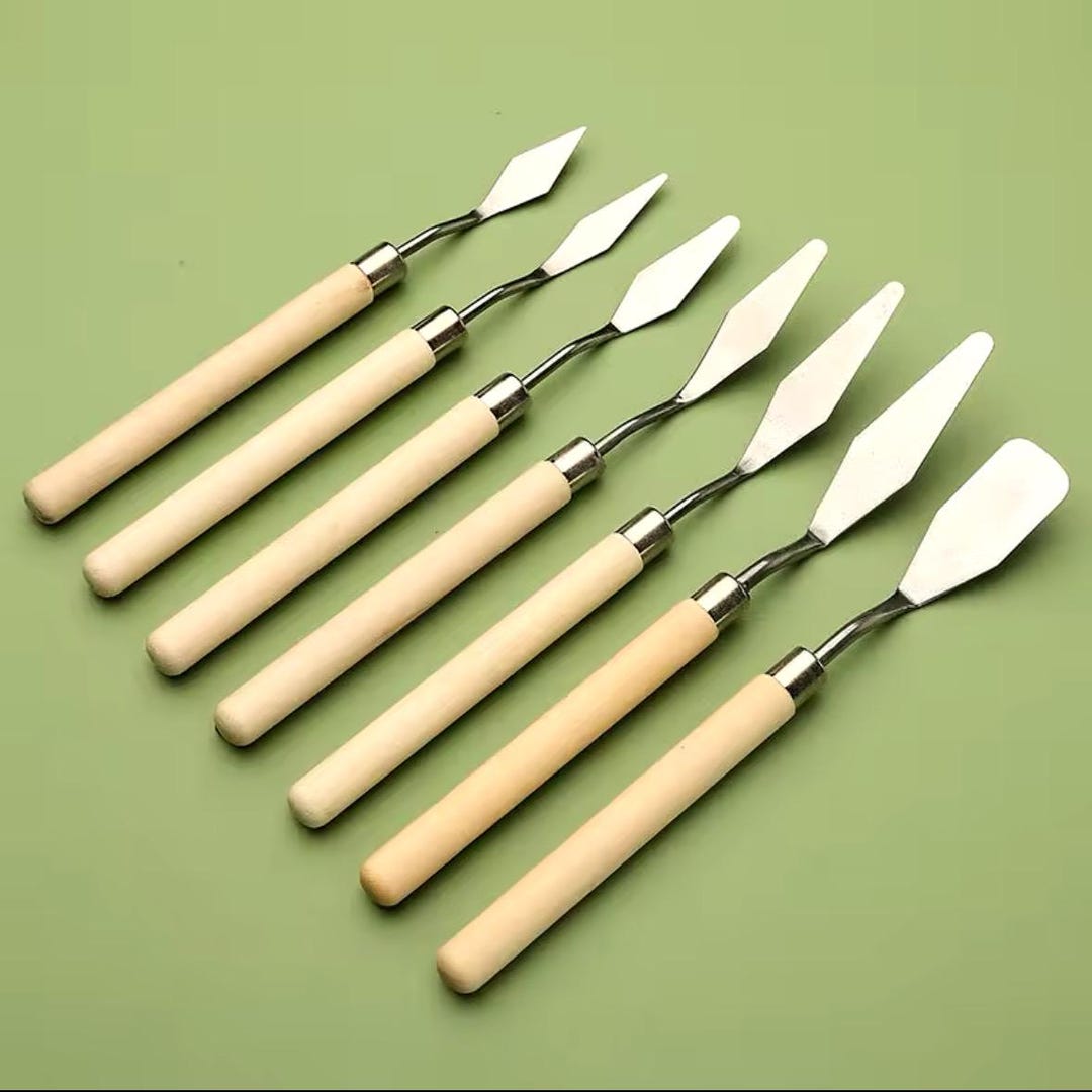 7 Piece Paint Spatula Oil Painting Craft Mixing Tool - Etsy