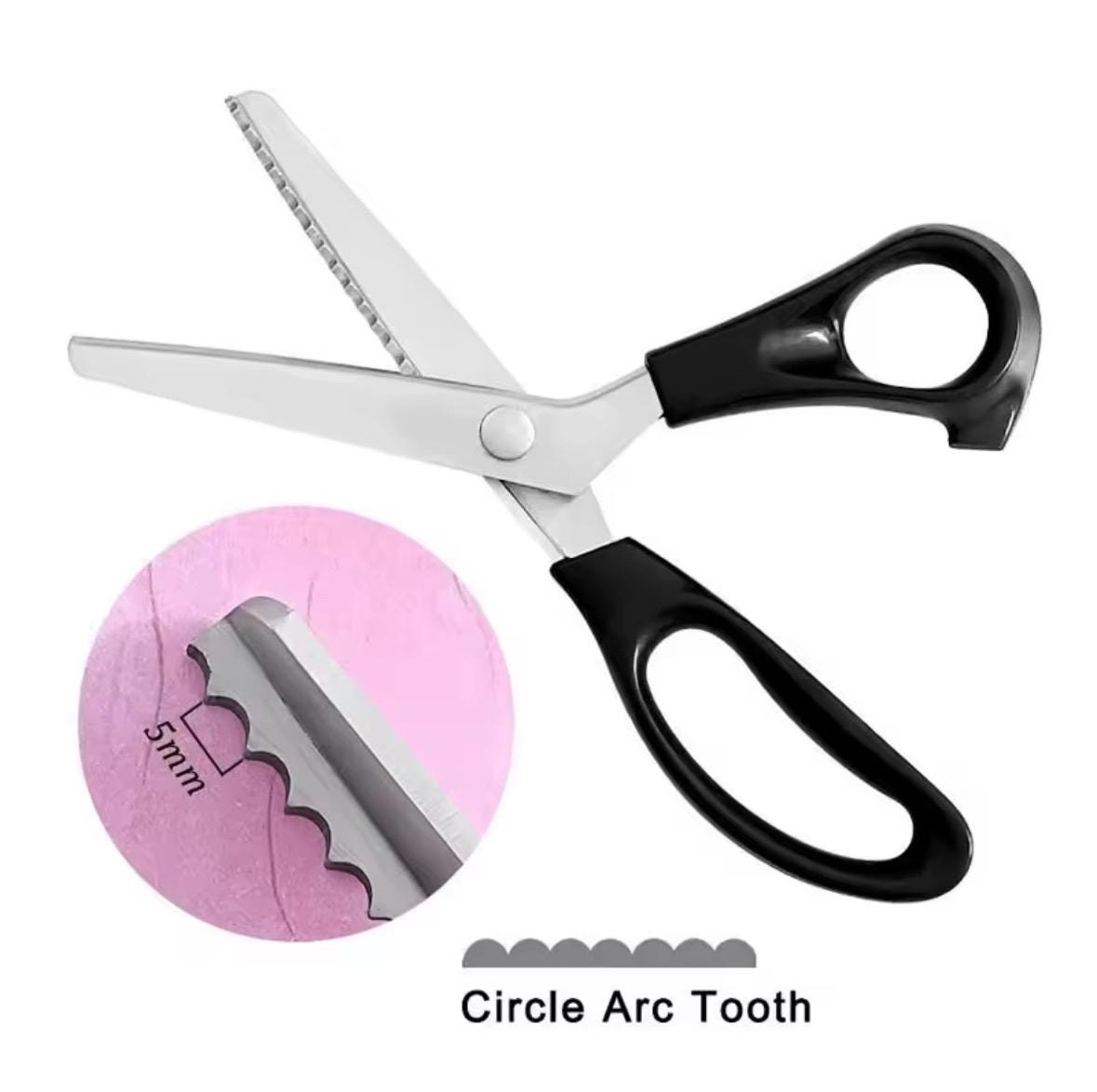 Pinking Shears Zig Zag Sewing Scissors for Fabric Cutting & Craft ...