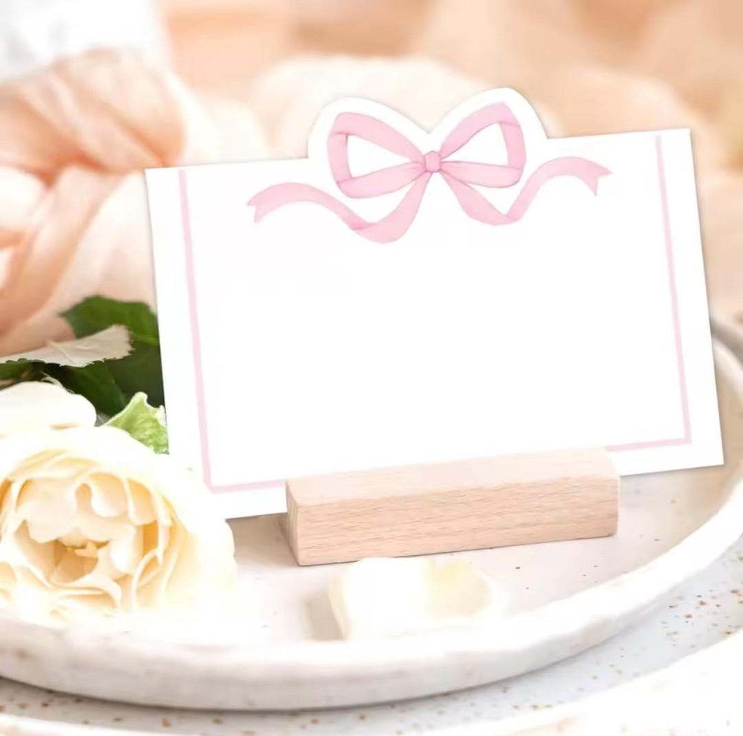 Bow Place Cards: Elegant Wedding, Birthday, Party Seating (50pcs) - Etsy