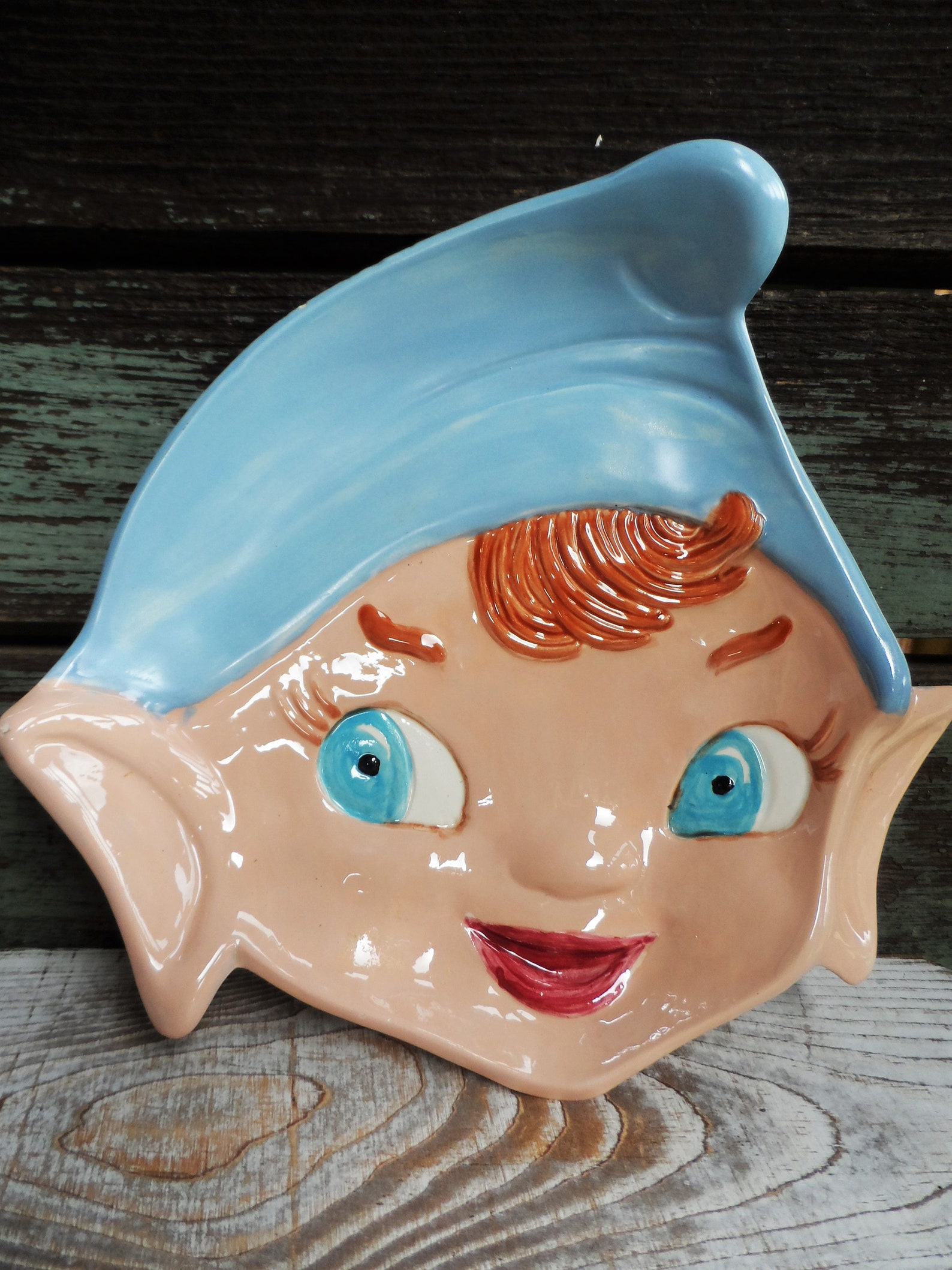 Vintage Christmas Elf Elves Cup and Saucer Plate Pottery - Etsy