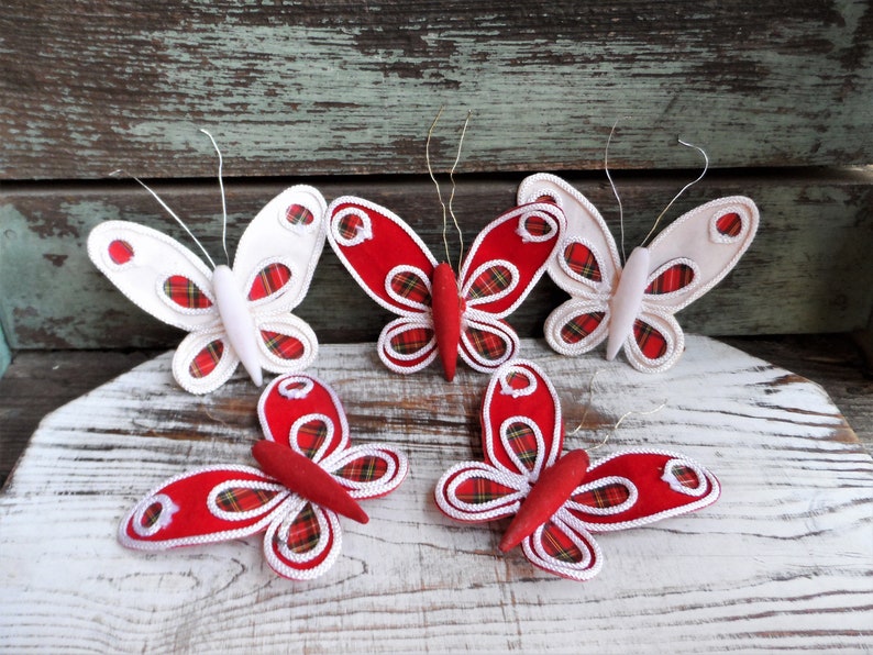 Vintage Butterfly Christmas Ornaments Butterflies Clips Clip - Etsy