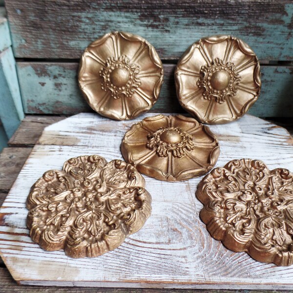 Brass Antique French Medallion - Etsy