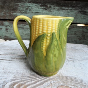 Vintage Corn Shawnee USA Pottery Pitcher Creamer Corn on the Cobb Mid ...
