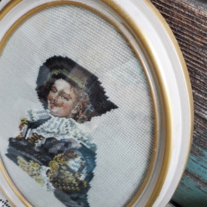 Vintage Shakespeare Needlepoint Picture William Shakespeare Portrait ...