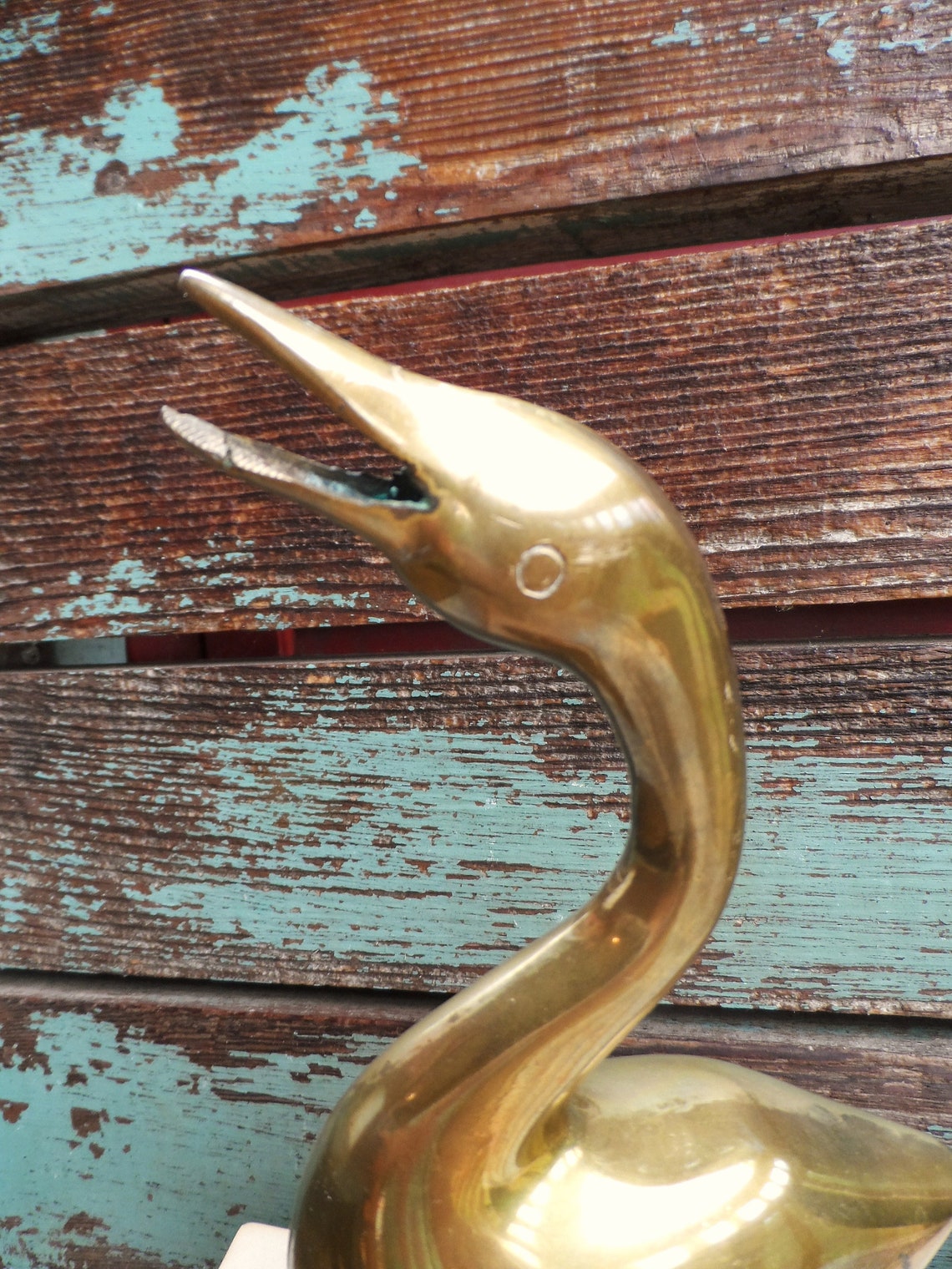 Vintage Brass Duck Goose Solid Brass Marked WP Whimsical Brass - Etsy