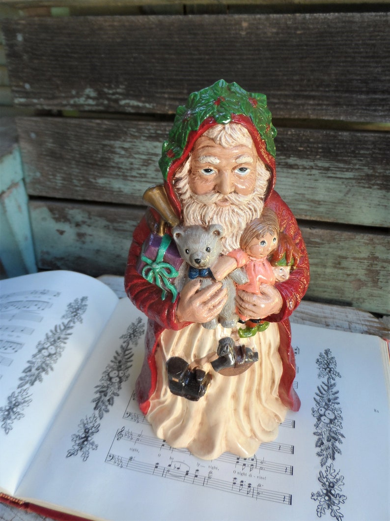 Vintage Ceramic Old World Santa Claus Christmas Kimple Renaissance Toys ...