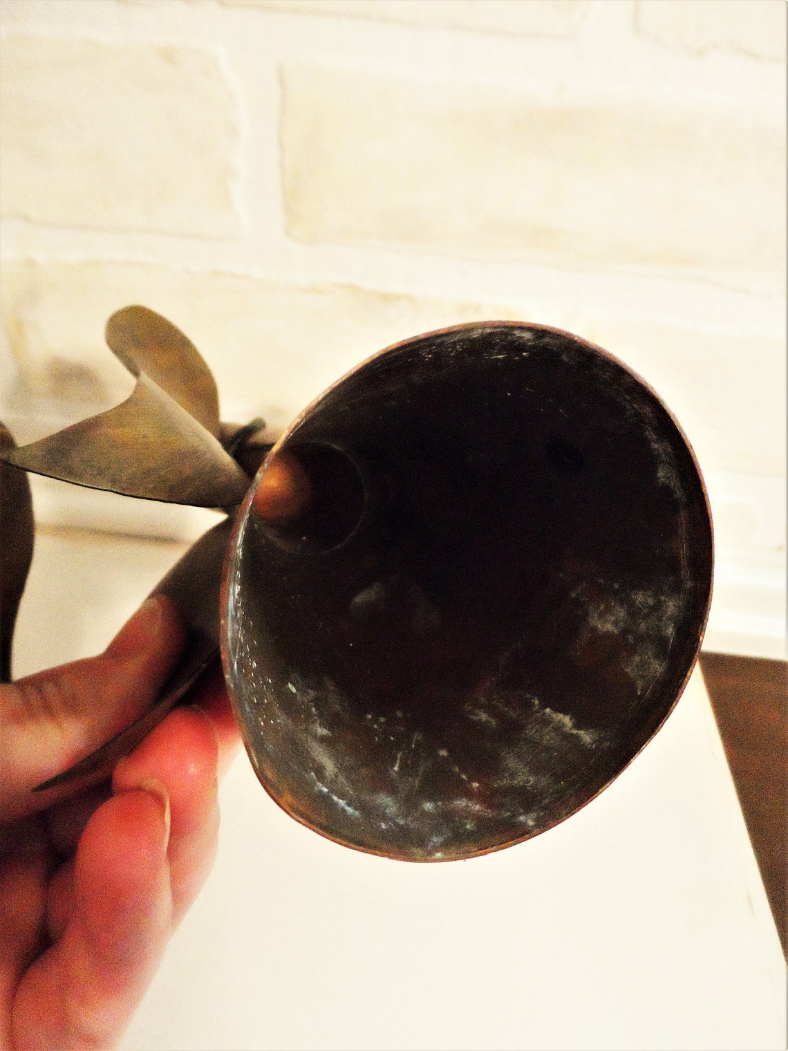 Vintage Brass and Copper Angel Candle Holders Set Candleholder ...