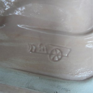 Vintage Christmas Elf Elves Cup and Saucer Plate Pottery Marked ...