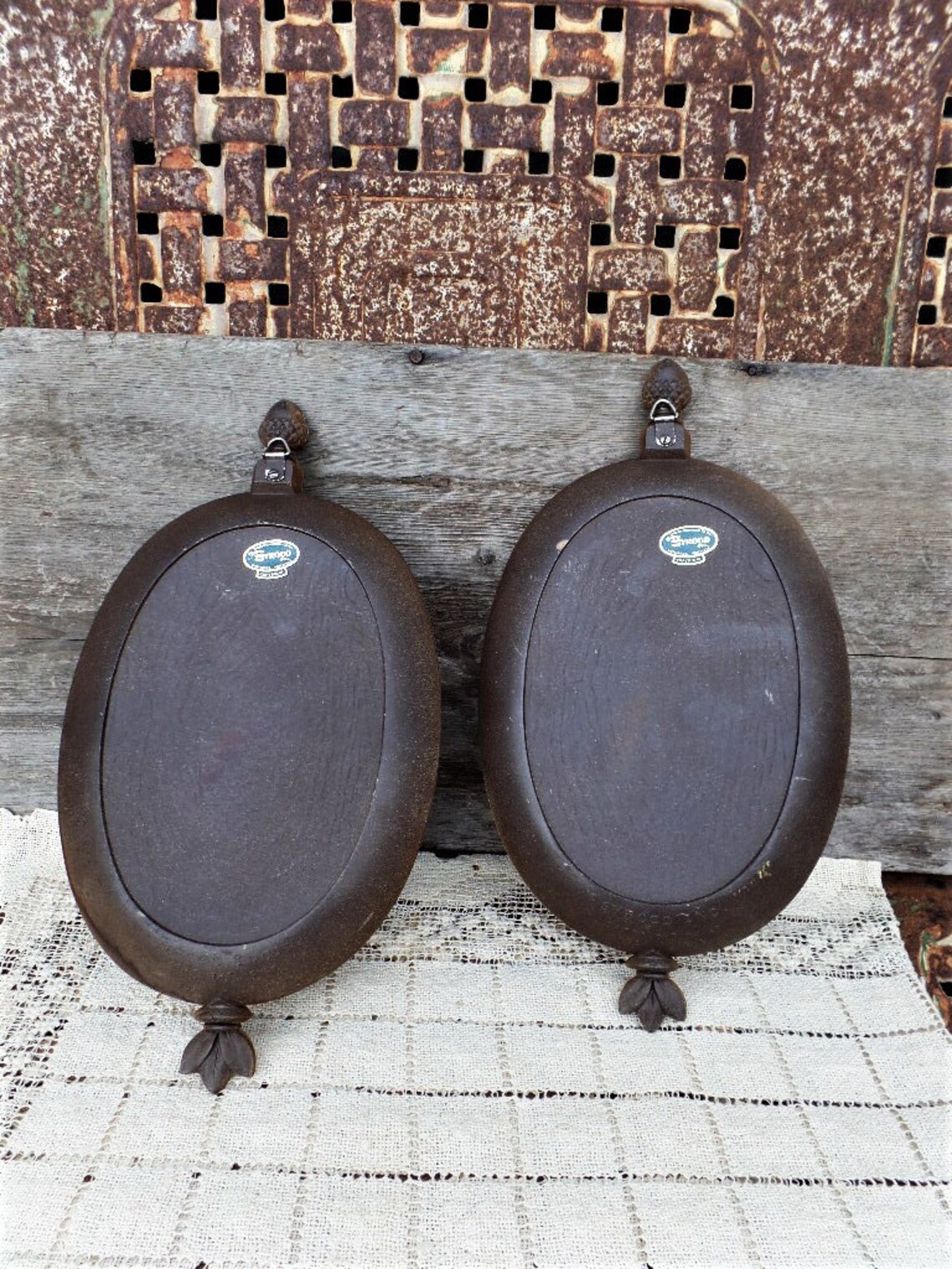 Vintage Mid Century Mod Wall Plaques Pictures Syroco Pilgrims - Etsy