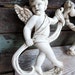 Vintage Angel Universal Statuary Distressed White Wall Plaques Hangings ...